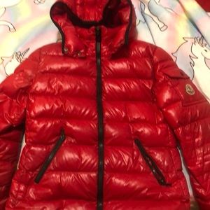 Moncler | Jackets & Coats | Red Moncler | Poshmark